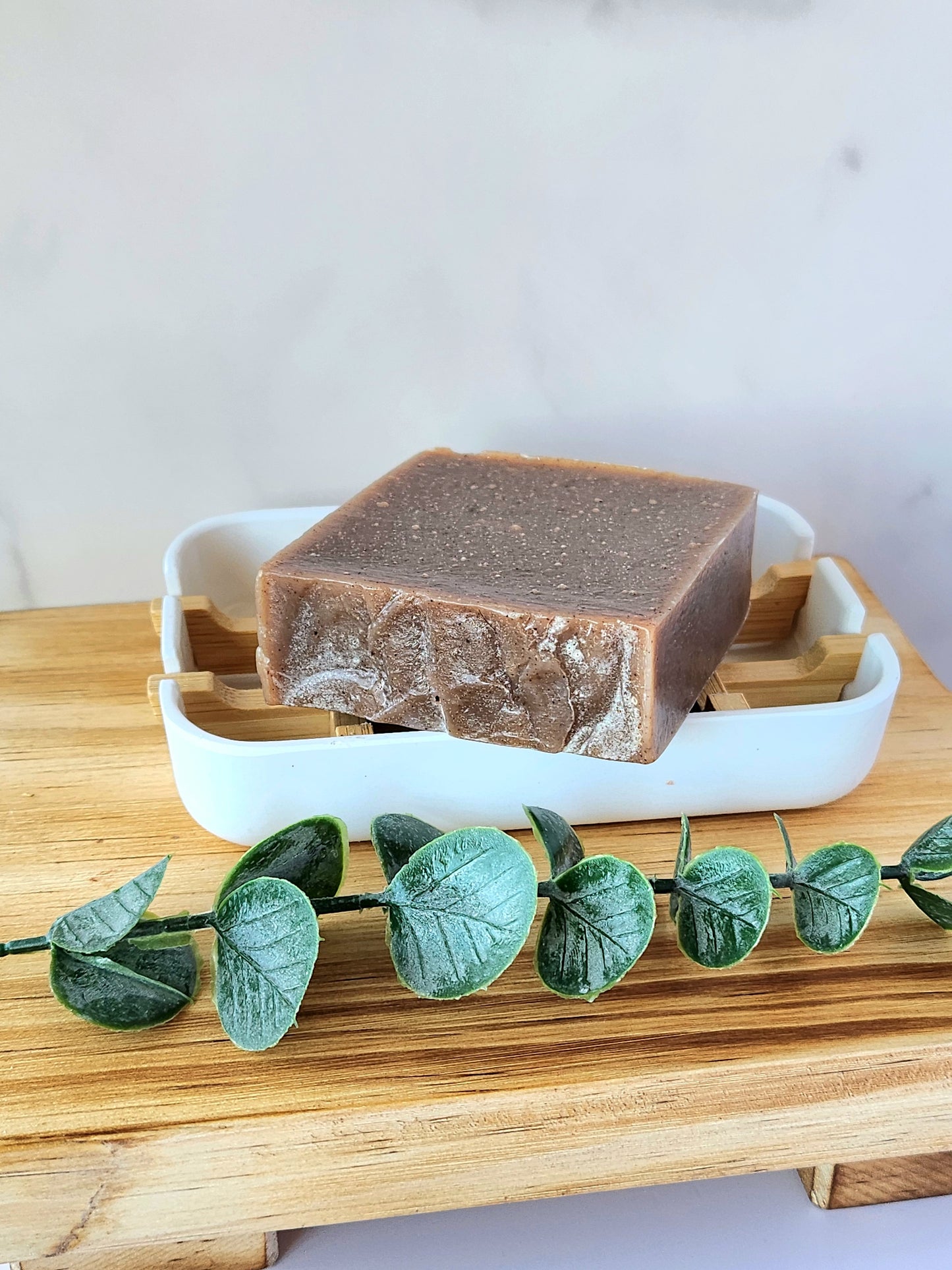 Black Walnut And Kaolin Clay Unscented Cold Process Soap Bar The